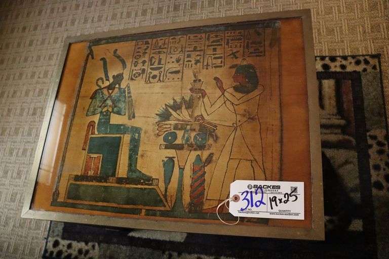 19" x 25" Egyptian table - located on third floor - Backes Commercial ...