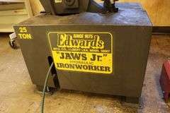 Edwards Jaws Jr hydraulic 25 ton Ironworker with foot control - 120v ...
