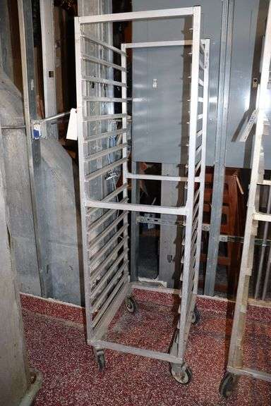 New Age portable aluminum sheet pan rack - Backes Commercial Auctioneers