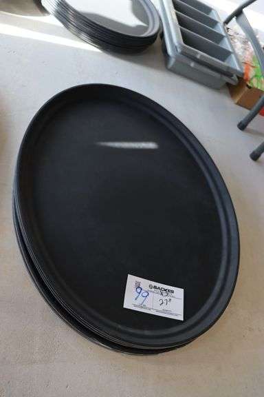Times 5 - 27" oval service trays - Backes Commercial Auctioneers