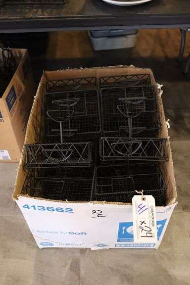 Times 24 - Black metal wire table organizers - Backes Commercial ...