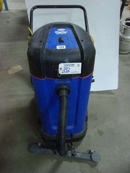 Clark Wet Dry vacuum with squeegee - Backes Commercial Auctioneers