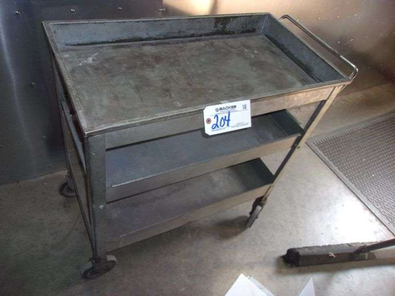 Metal shop cart - Backes Commercial Auctioneers
