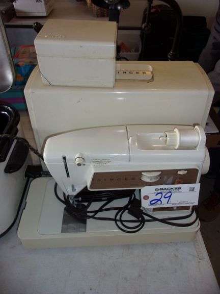 Singer Sewing Machine Touch and Sew - Backes Commercial Auctioneers