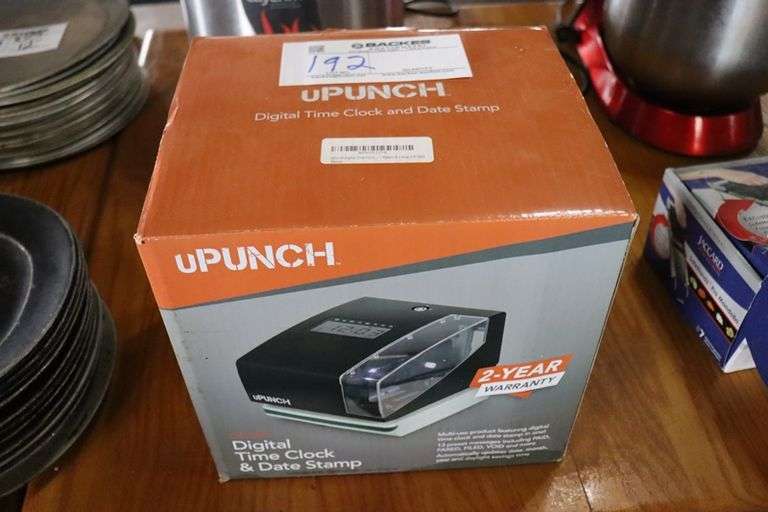 Upunch digital time clock - nice - Backes Commercial Auctioneers