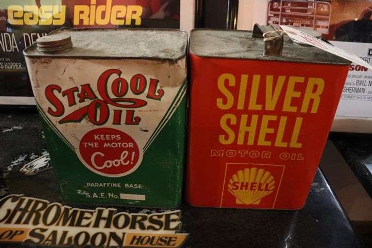 Pair to go - Stay Cool Oil & Silver Shell oil cans - Backes Commercial ...