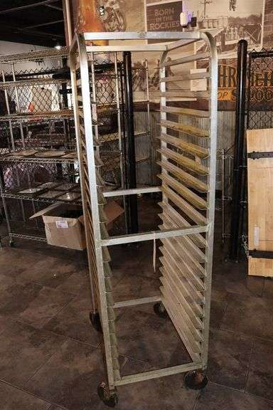 Advance Tabco portable aluminum sheet pan rack - Backes Commercial ...