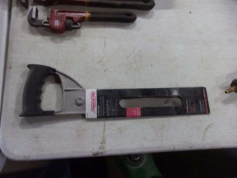 All to go plumbing tools and PVC saw - Backes Commercial Auctioneers