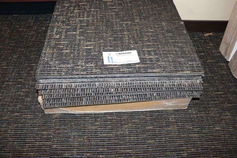 2 cases to go - 23" x 24" carpet squares - located upstairs - Backes ...