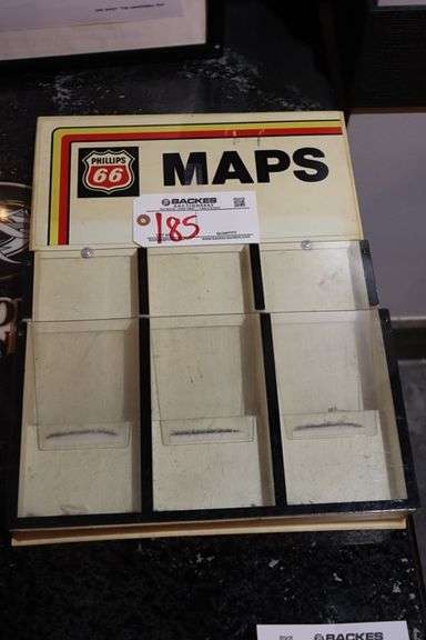 14" x 19" plastic Phillips 66 Maps counter top display - original ...