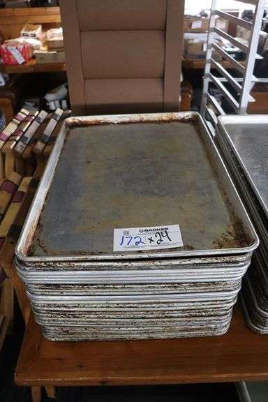 Times 24 - aluminum full size sheet pans - Backes Commercial Auctioneers