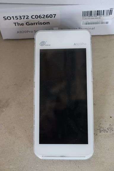 Times 4 - PAX A920 Pro credit card readers - Backes Commercial Auctioneers