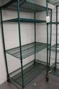 Times 2 - 24" x 48" portable green coated wire racks - Backes ...