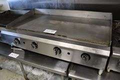 Prince Castle 48" gas flat grill - nice - Backes Commercial Auctioneers