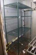 Times 3 - (2) 24" x 48" & (1) 24" x 36" Green coated wire racks ...