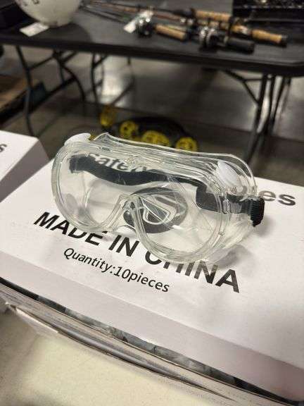 Case of 10 safety goggles - Backes Commercial Auctioneers