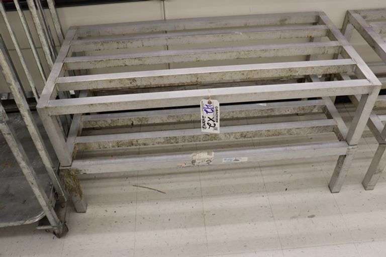 Times 2 - 24" x 48" aluminum dunnage racks - Backes Commercial Auctioneers