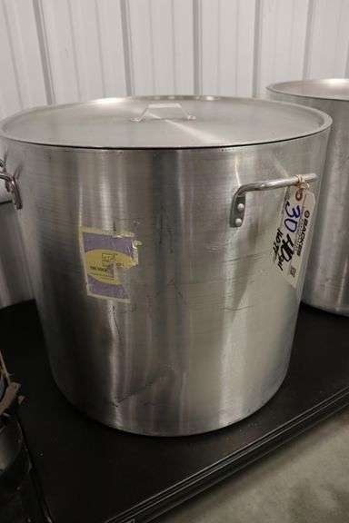 Thunder Group 40 gallon/160 quart galvanized stock pot with lid ...