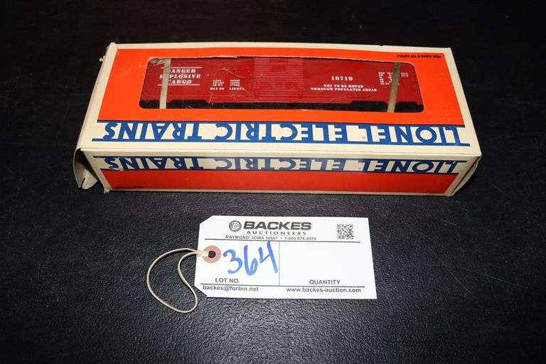 Lionel 6-16719 exploding box car - O gauge - Backes Commercial Auctioneers