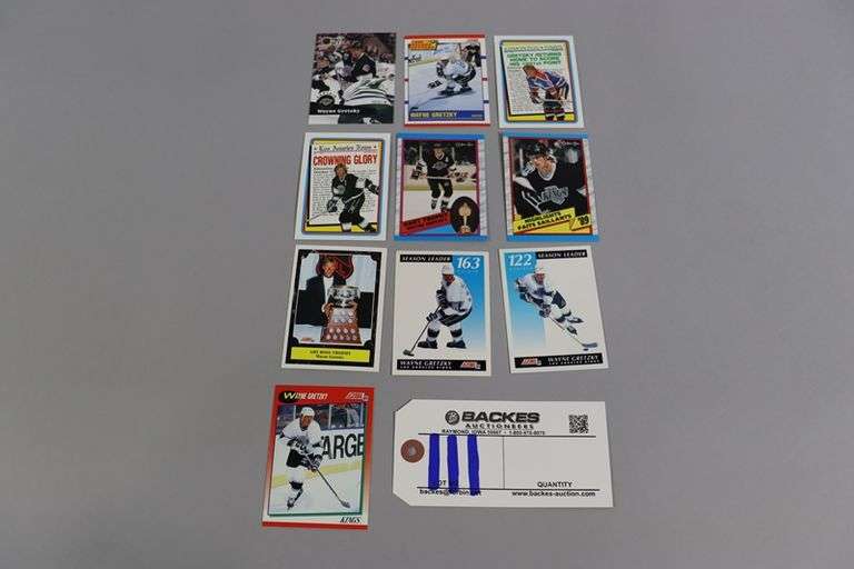 Wayne Gretzky 10 card lot - Backes Commercial Auctioneers