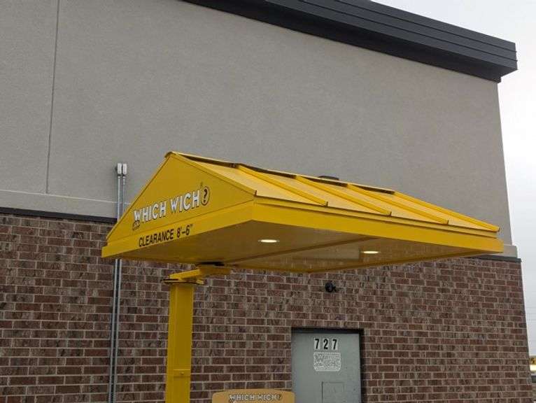 6' x 6' Heavy duty drive through canopy - 100" clearance - 6" x 6 ...