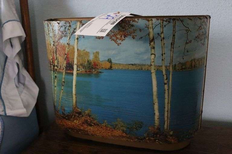 16" wide Outdoor water scene lamp - located upstairs - Backes ...