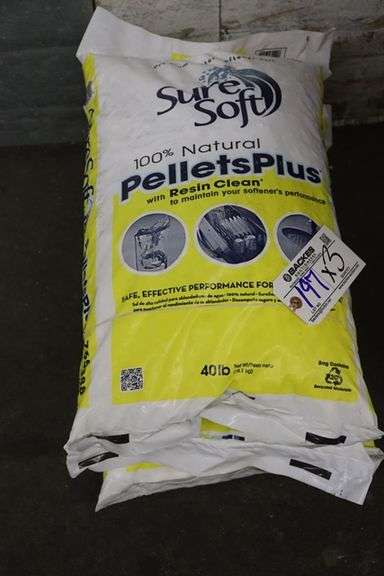 Times 3 - Sure Soft 40 lb. bags of water softener - Backes Commercial ...