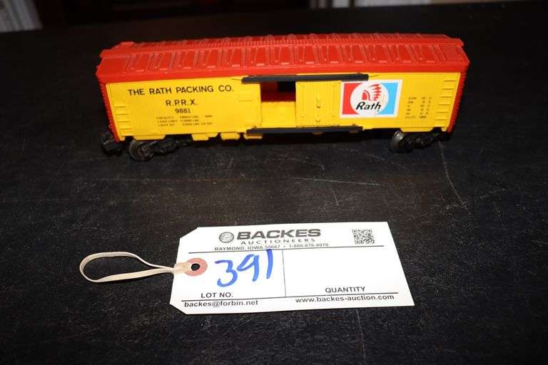 Lionel 9881 Rath Packing Reefer car - O gauge - Backes Commercial ...