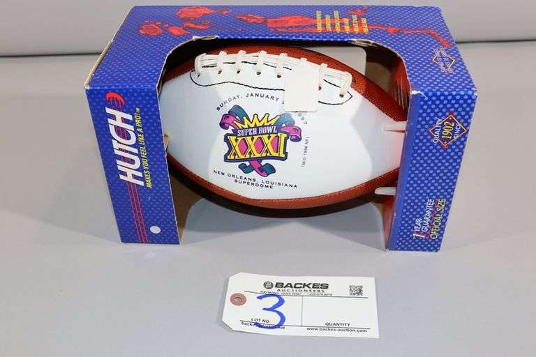 Green Bay Packers Super Bowl XXXI logo Hutch full size football ...