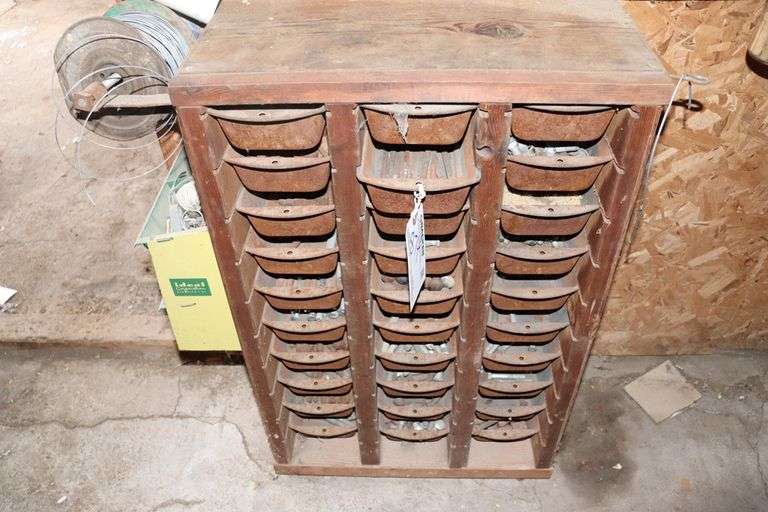 24" x 36" wooden inventory cabinet with inventory - Backes Commercial ...