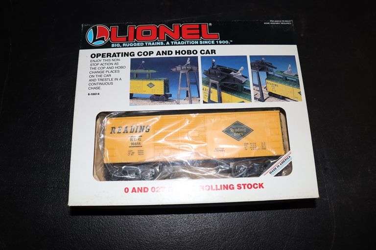 New Lionel O & O27 ga. Operating Cop & Hobo Car - 6-16614 - Backes ...
