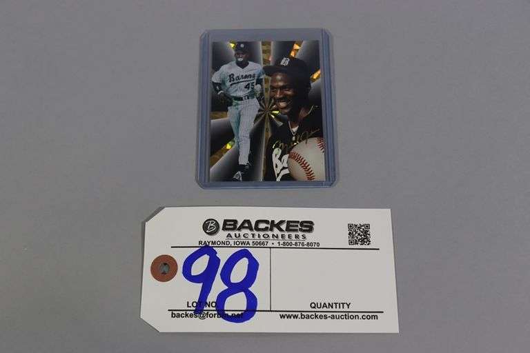 Michael Jordan Birmingham Barons Limited Edition 1994 Card - Backes ...