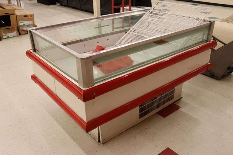 Hussmann 1SFGG-5B self contained 3' x 56' bunker freezer - 115 volt - 1 ...