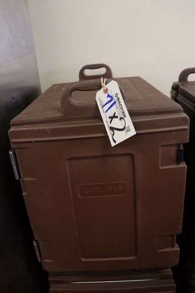 Times 2 - Carlisle 12 x 20 catering boxes - Backes Commercial Auctioneers