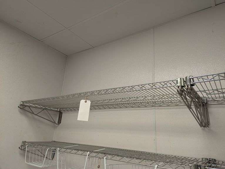 Times 2 - 18" x 72" Olympic Storage wall mount chrome coated wire racks ...