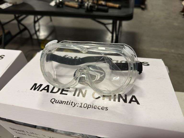 Case of 10 safety goggles - Backes Commercial Auctioneers
