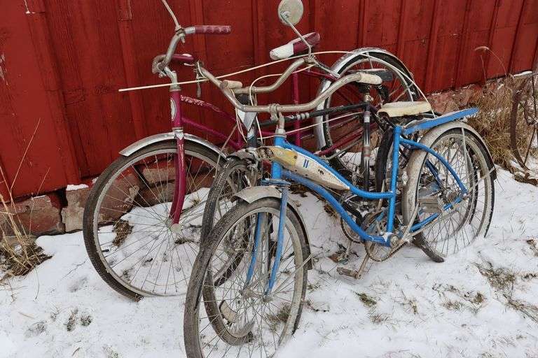 All to go - 3 vintage bikes - Schwinn Galaxie, Vista, & Sears - showing ...