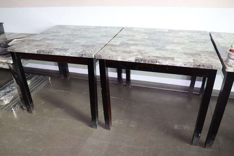 Times 8 - 42" x 42" x 36" tall wood framed laminate top bar tables ...