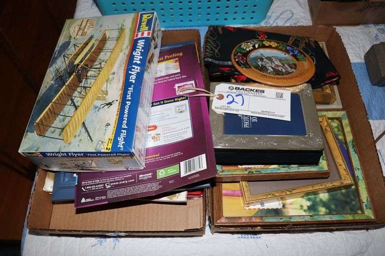 All to go - 2 boxes with small frames & more - located upstairs ...