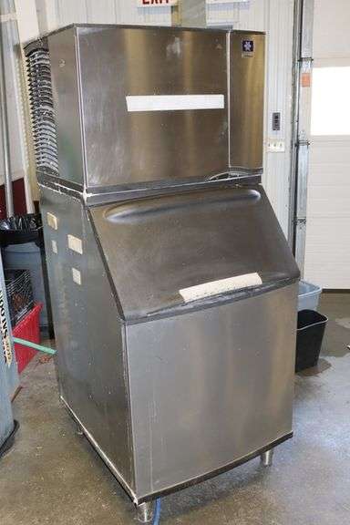 Manitowoc SY0504A air cooled 500 lb. ice machine with B570 stainless ...