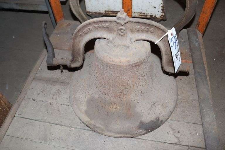 18" The C.S. Bell Co. cast bell - stamped 1886 - Backes Commercial ...