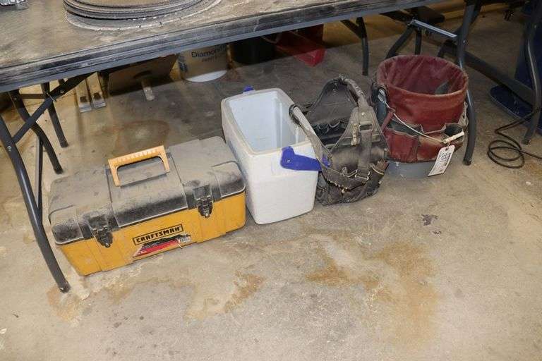 All to go - Tool bags, buckets, & more under table - Backes Commercial ...