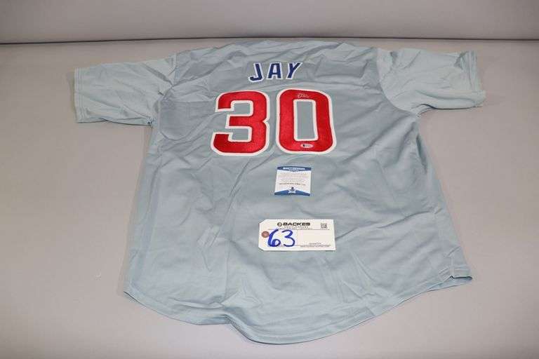 Jon Jay autographed Chicago Cubs custom jersey. Beckett certified ...