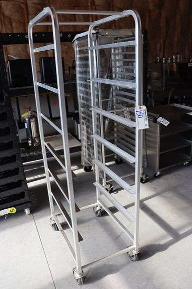 Aluminum portable bus box rack - Backes Commercial Auctioneers