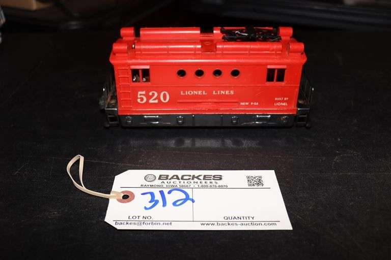 Lionel O27 ga. 520 motorized Box Cab locomotive - Backes Commercial ...
