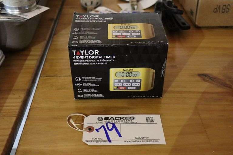 New Taylor 5839N digital timer - Backes Commercial Auctioneers