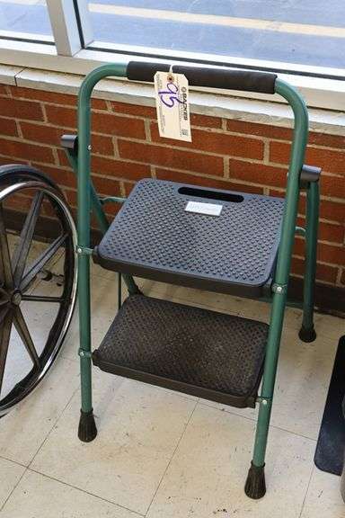 HB Tower 2' step stool - Backes Commercial Auctioneers