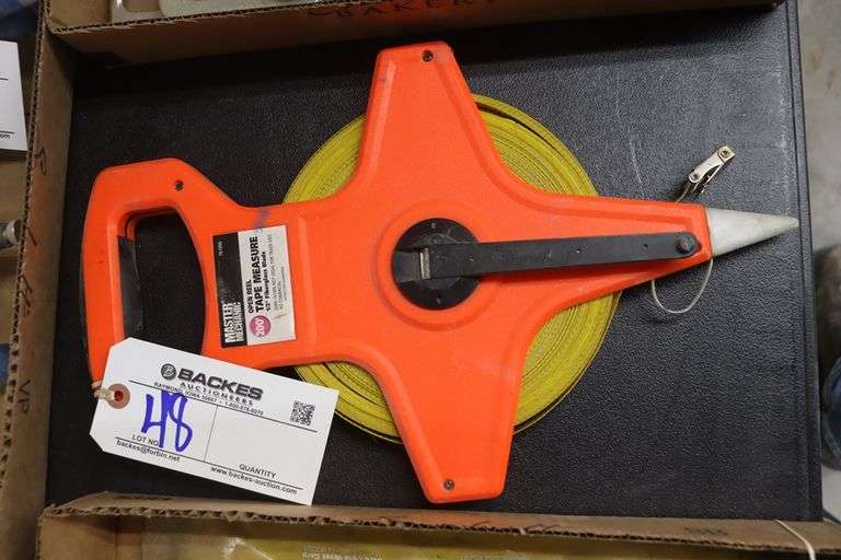 Master Mechanic 200' tape measure - like new - Backes Commercial ...