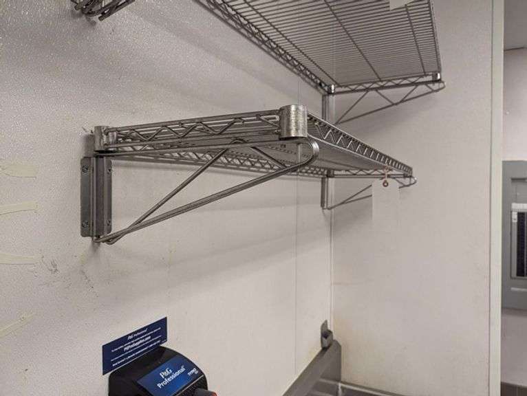 14" x 48" Metro wall mount chrome coated wire rack - Backes Commercial ...