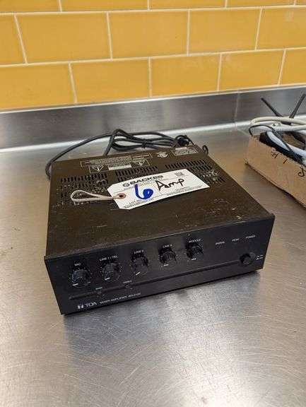 TOA BG-2120 mixer amplifier - Backes Commercial Auctioneers